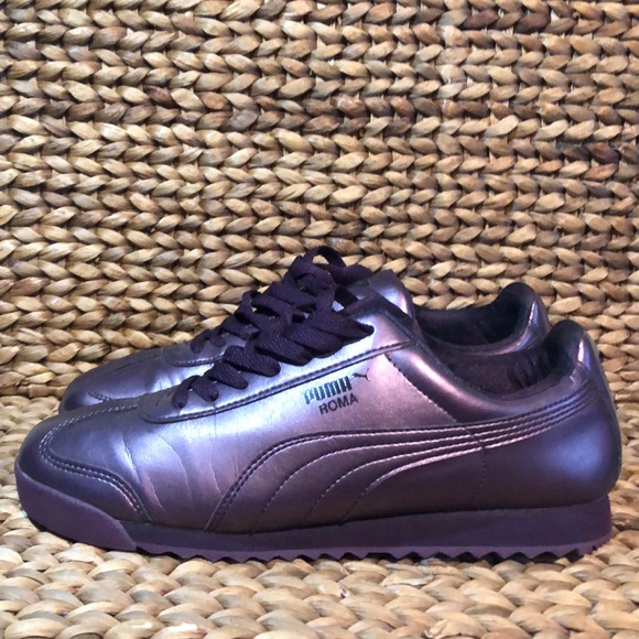 Puma | Shoes | Puma Roma Metallic Italian Plum Sneaker | Poshmark